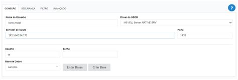 Conexão Com Mssql Server Native Srv Documentação Scriptcase