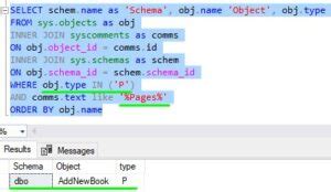 How To Find Text In A Sql Server Stored Procedure Just Run This One Query