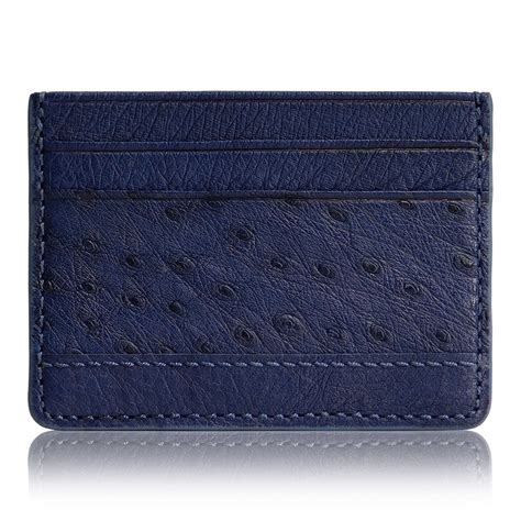 Mens Ostrich Leather Cardholders Luxurious And Durable Dmonti