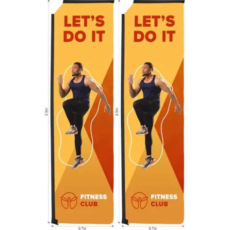 Replacement Skin Legend 3m Telescopic Flying Banner Set Of 2