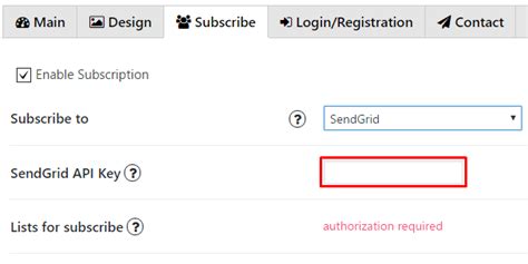 Sendgrid Integration Supsystic