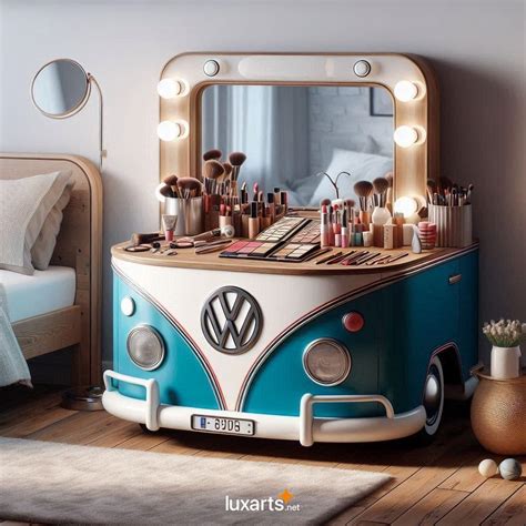Unleash Your Inner Glam With The Retro Inspired Volkswagen Bus Makeup Table Luxarts