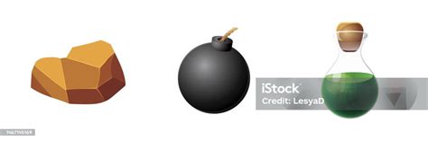 게임 Ui 자산 세트입니다 게임 사용자 인터페이스 아이콘 컬렉션입니다 벡터 일러스트 레이 션 개념에 대한 스톡 벡터 아트 및 기타 이미지 Istock