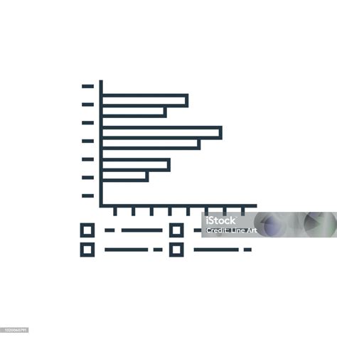 데이터 분석 개념의 주파수 그래프 아이콘 벡터입니다 주파수 그래프 편집 가능한 스트로크의 얇은 선 그림입니다 웹 및 모바일 앱 로고 인쇄 미디어에 사용할 수 있는 주파수