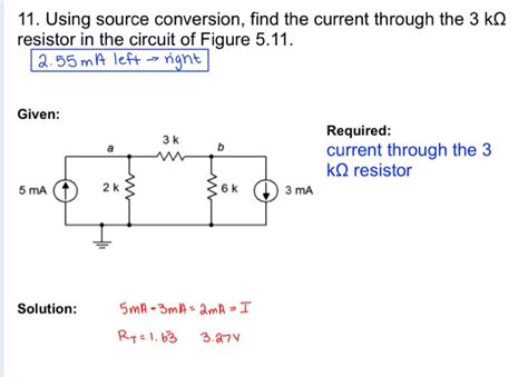 Solved 13 Using Source Conversion Find Va For The Circuit