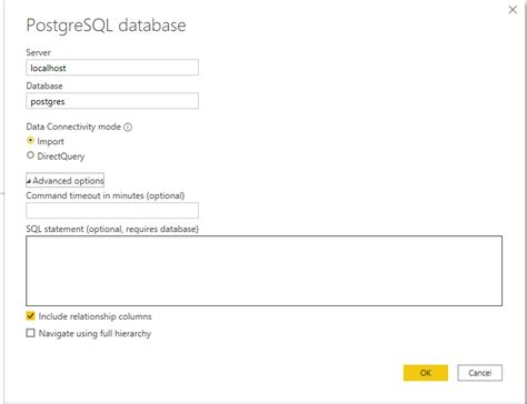 Get Data From Postgres Does Not Import Relationshi Microsoft