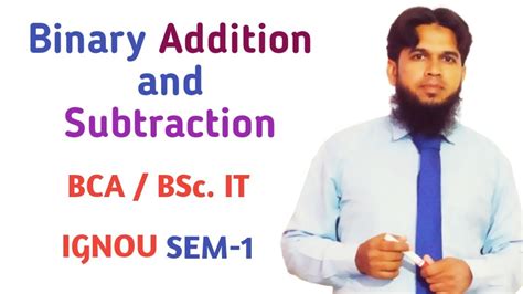 How To Perform Binary Addition And Subtraction Binary BCA BSc