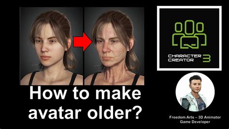 How to make avatar older? Character Creator 3.4 Full Tutorial - Freedom Arts 3D