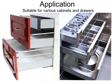 Kitchen Metal Soft Close Inner Drawer Runner System Concealed Sliding Rail Double Wall Box