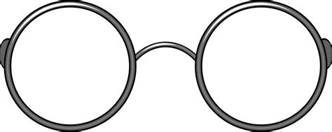 A Clipart Image Of A Pair Of Glasses With Light Blue Lenses And White