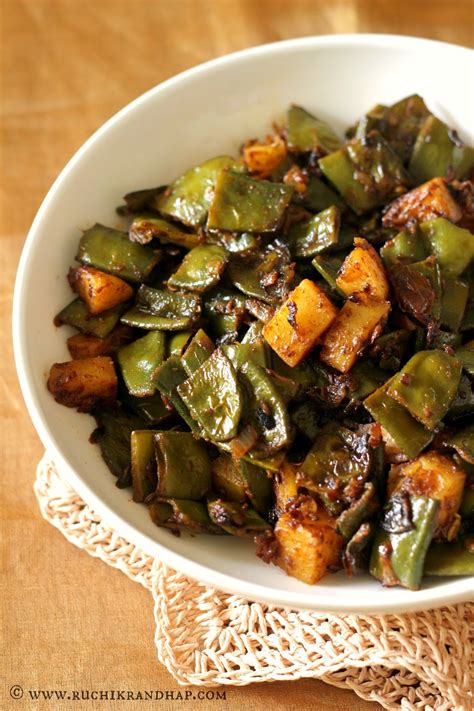 Aloo Papdi Sabzi Ruchik Randhap