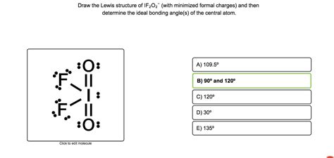 Answered: Draw the Lewis structure of IF2O2¯… | bartleby