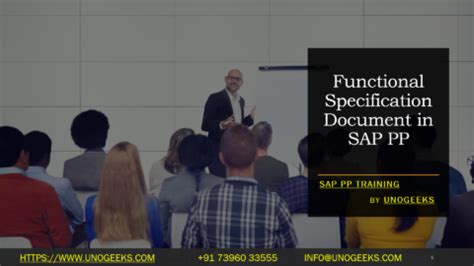 Functional Specification Document In SAP PP