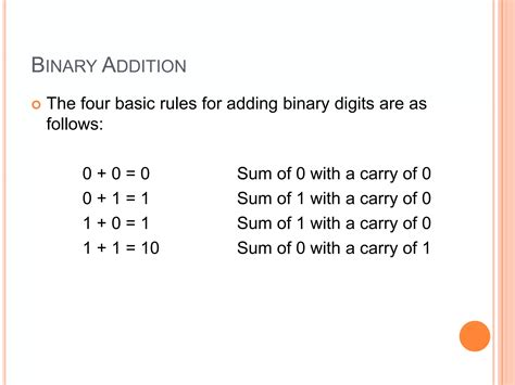 Binary Arithmetic Pptx