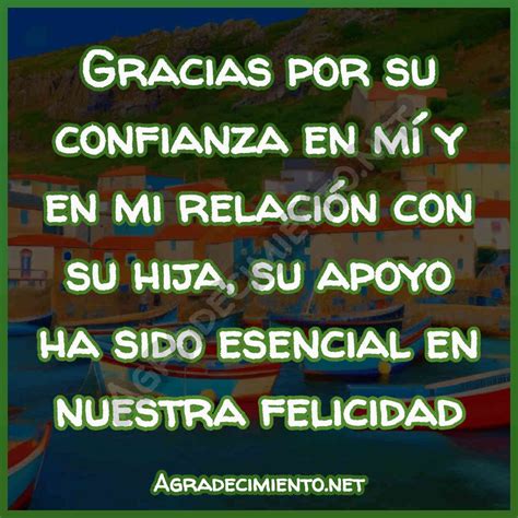 Agradecimiento A Mis Suegros Ejemplos