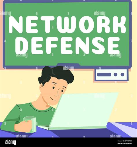 Handwriting Text Network Defense Business Overview Easures To Protect