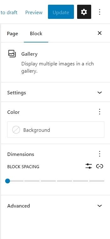 Gallery Dimension Options Not Available For Many Themes · Issue 46545
