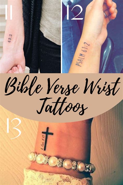 Wrist Bible Verse Tattoo