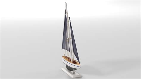 🛥️ Hampton Nautical Pacific Sailer Sails Boat 17 Blue・ Stl File For 3d Printing・cults