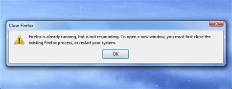 how to fix the firefox is already running error