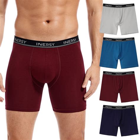 Innersy Mens Breathable Boxer Briefs With Mesh Contour Pouch