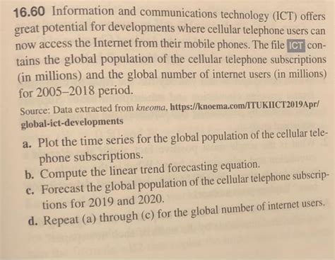 16 60 Information And Communications Technology Ict