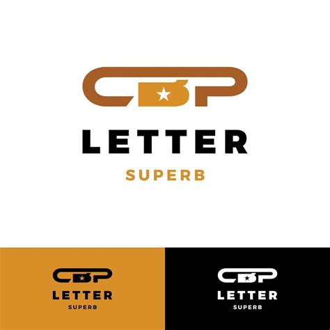 Initial Letter Cbp Star Icon Logo Design Template 59527111 Vector Art At Vecteezy