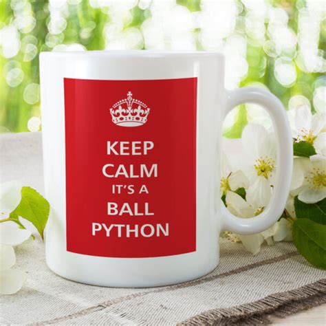 keep calm it s a ball python victorian print