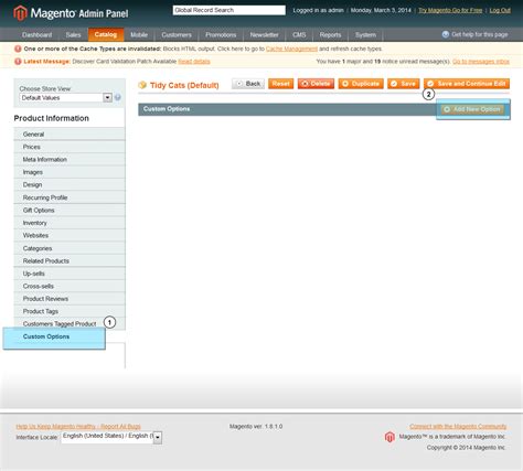 Magento How To Create Product Custom Options Template Monster Help