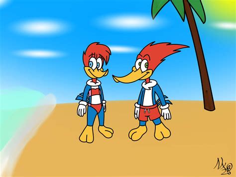Woody Woodpecker And Winnie Woodpecker Summer 2022 By Nxalpha25 On
