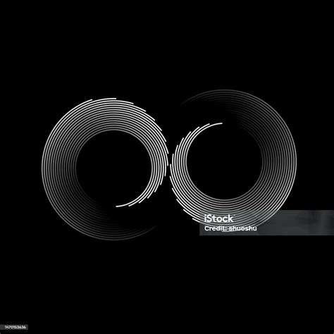 흑백 벡터 일러스트레이션 방사형 물결 모양 원형 패턴 음과 양 기호 개념에 대한 스톡 벡터 아트 및 기타 이미지 개념 곡선 그라데이션 Istock
