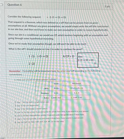 Consider The Following Sequent DD D That Chegg Com