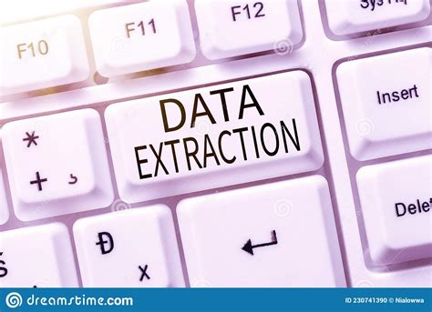 Hand Writing Sign Data Extraction Business Showcase Act Or Process Of