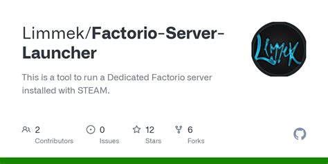 GitHub Limmek Factorio Server Launcher This Is A Tool To Run A Dedicated Factorio Server