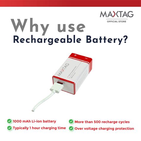 Maxtag V Mah Li Ion Usb Type C Rechargeable Battery Auto U