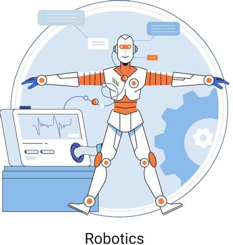 Premium Vector Robotics Scientific And Technical Metaphor Production And Application Of Robots