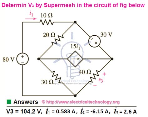 SUPERMESH Circuit Analysis | Step by Step with Solved Example