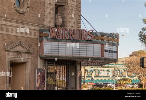 Warnors Theatre And The Fresno Postage Stamp Mural In The Mural