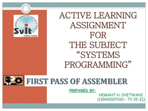 Single Pass Assembler Ppt