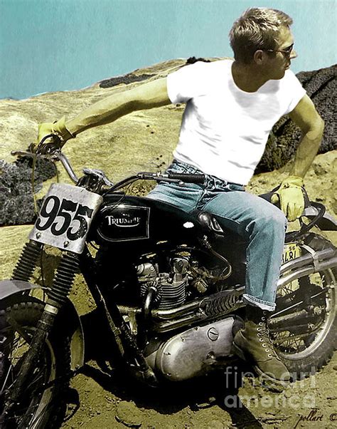 Steve Mcqueen Motorcycle Wallpaper