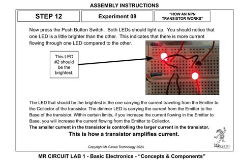 MC Mr Circuit Lab Experiment How An NPN Transistor Works MrCircuitTech