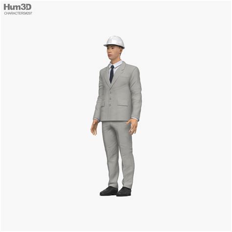 Asian Architect 3d Model Download Character On