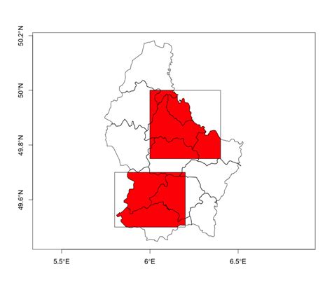 Shapefile Extracting Intersection Areas In R Geographic Information