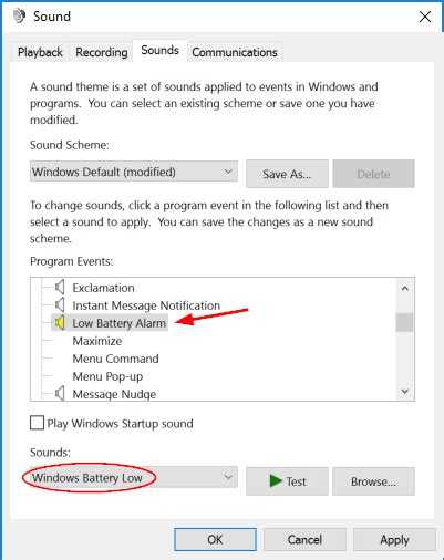 How To Set Low And Critical Battery Alarm In Windows 10 Password Recovery