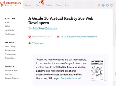 A Guide To Virtual Reality For Web Developers Smashing Magazine