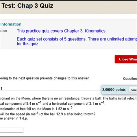 A Sample View Of The Quiz Interface Download Scientific Diagram