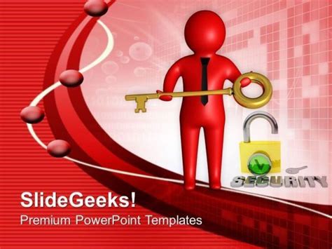 Key Security Concept For Protection PowerPoint Templates Ppt Backgrounds Fo