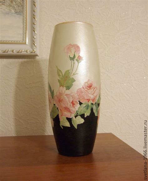 Ярмарка Мастеров ручная работа Handmade Декоративные бутылки Расписные вазы Вазы для цветов