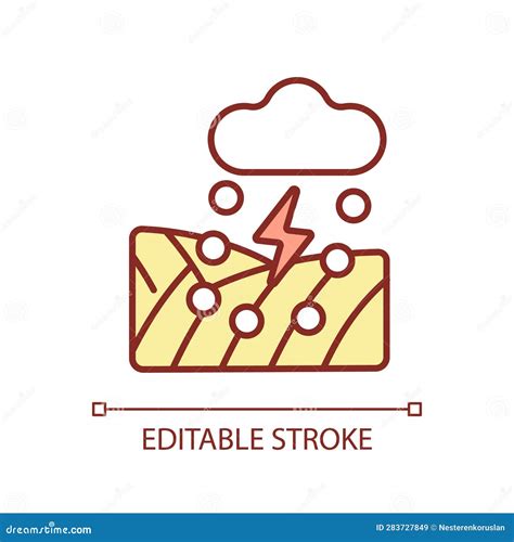 Extreme Weather Event Icon Heatflation Concept Stock Vector Illustration Of Weather