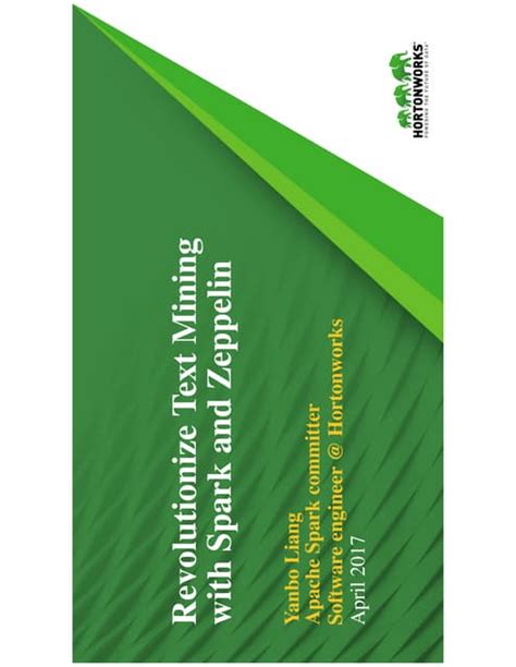 Revolutionize Text Mining With Spark And Zeppelin Pdf